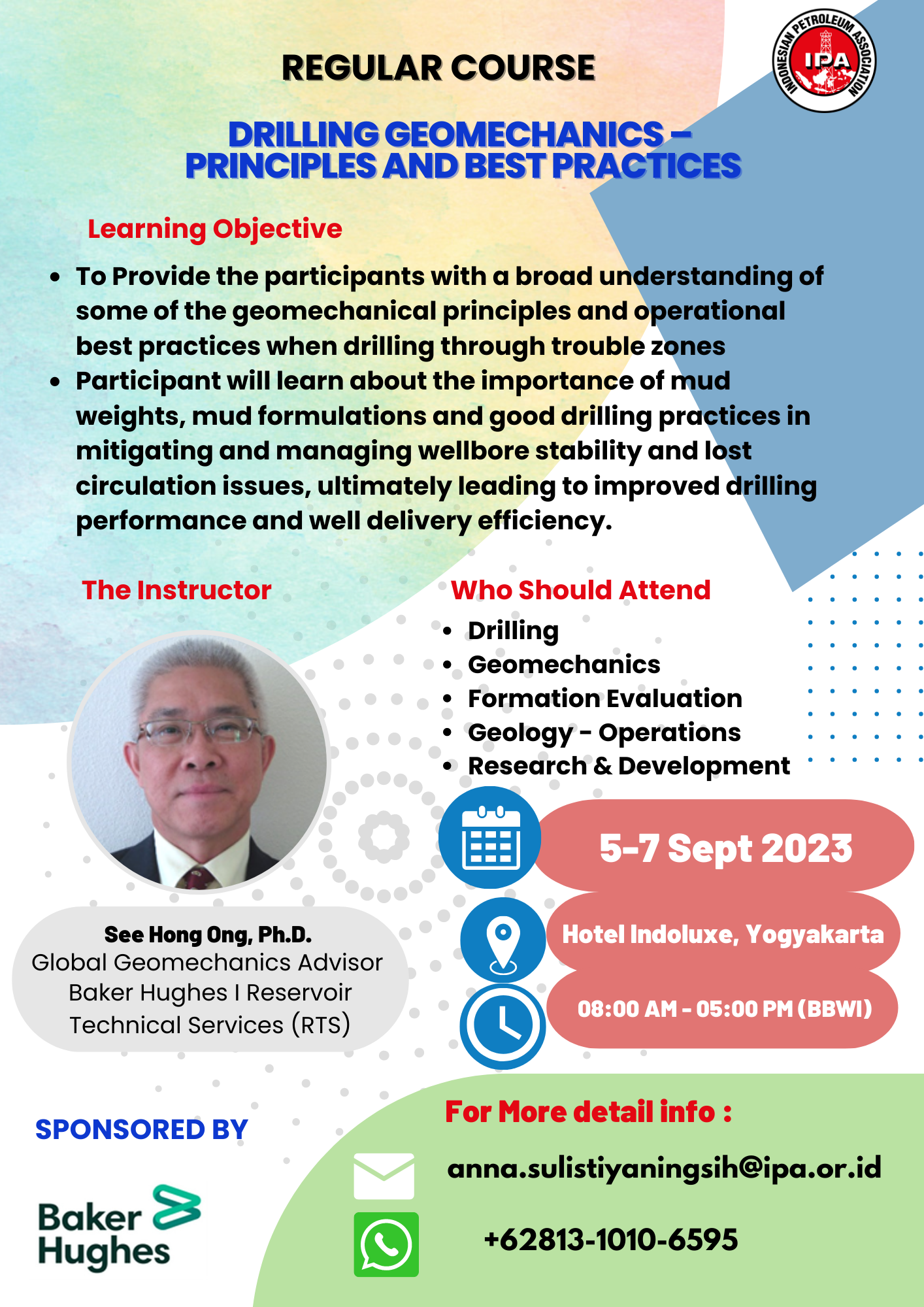 IPA Course : Drilling Geomechanics – Principles and Best Practices | Indonesian Petroleum ...